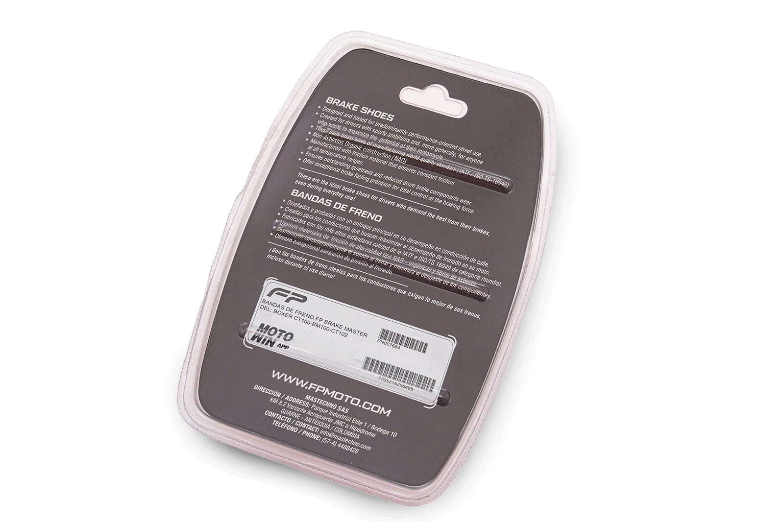 BANDAS DE FRENO FP BRAKE MASTER DEL: BOXER CT100-BM100-CT102 | FP